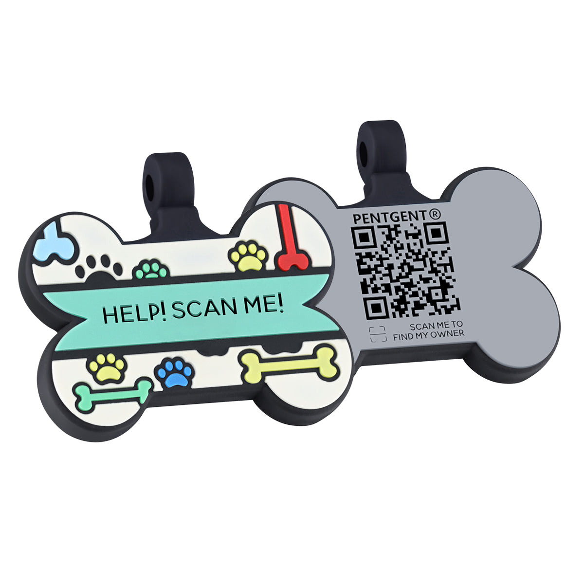 Petgent QR Code Dog Tags for Pets Personalized Editable Pet Cat Dog Na ...